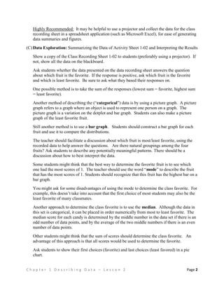 Lesson 1 02 data collection and analysis | PDF
