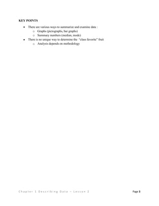 Lesson 1 02 data collection and analysis | PDF