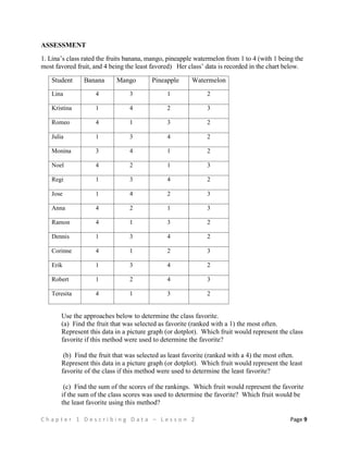 Lesson 1 02 data collection and analysis | PDF