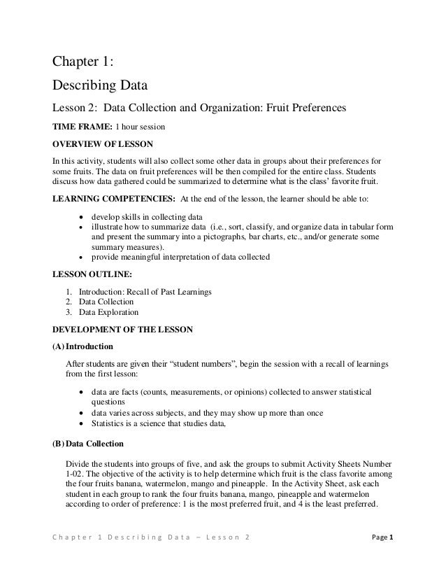 Lesson 1 02 Data Collection And Analysis