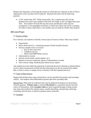 Lesson 1 04 types of data | PDF