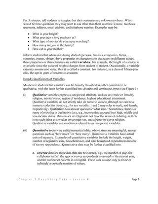 Lesson 1 04 types of data | PDF