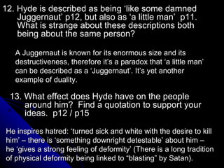 Jekyll and Hyde Chapter 1 | PPT