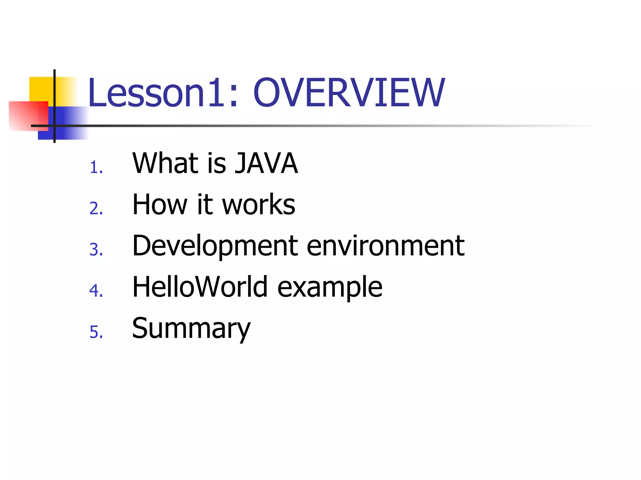Training Java - Lesson1 | PPT