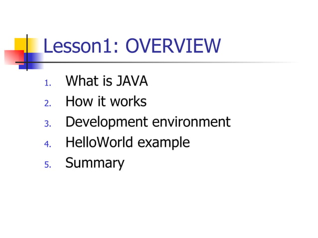 Training Java - Lesson1 | PPT