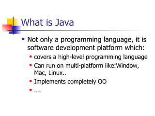 Training Java - Lesson1 | PPT