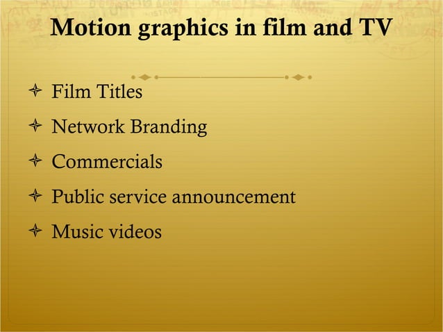 Motion Graphic | PPT | Computer Animation | Computer Software and Applications