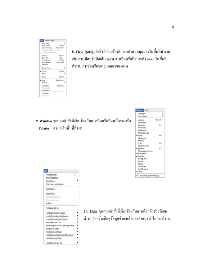 เรียนรู้และเริ่มต้นใช้งานโปรแกรม Adobe Photoshop CS3 ที่มา http://www.skr.ac.th/~jiraphinya ...