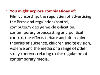 Lesson 1 Contemporary Media Regulations | PPT