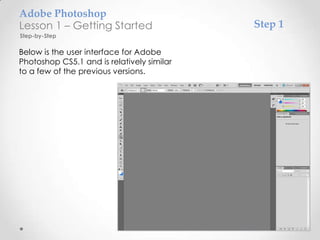Photoshop Lesson 1 | PPTX