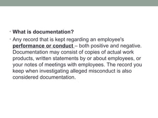 Documentation & Types of Employees | PPT