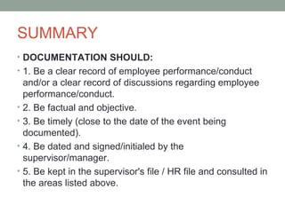 Documentation & Types of Employees | PPT
