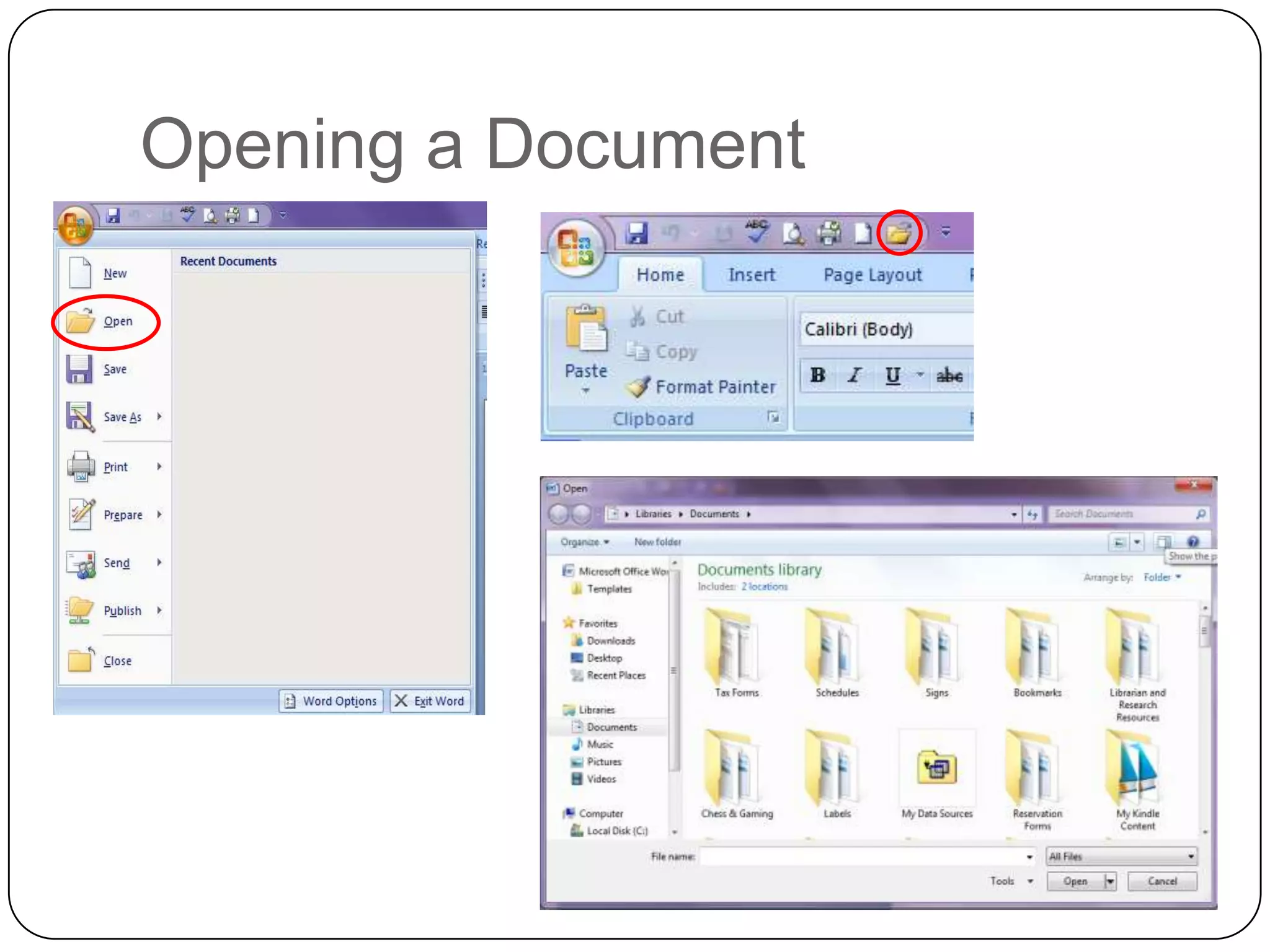 Beginners Microsoft Office Word 2007 Lesson 1 | PPTX