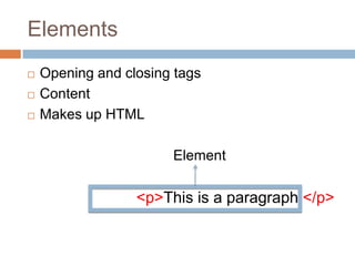 HTML - Structure | PPT