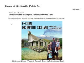 Lesson 1-Site specific Public Art | PPT