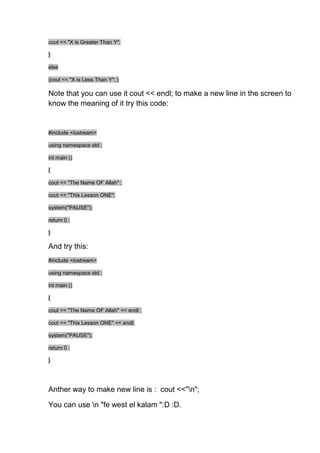 C++ Course - Lesson 1 | PDF | Programming Languages | Computing