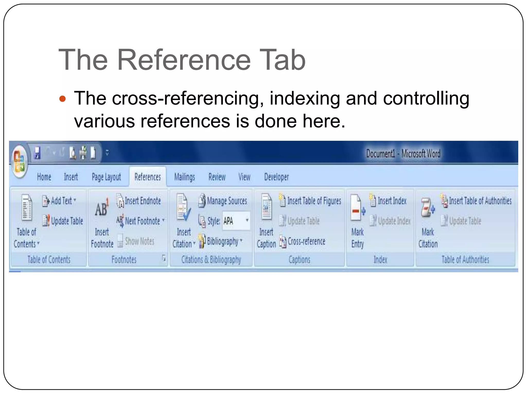 Microsoft Office Word 2007 - Lesson 1 | PPTX