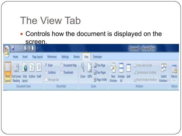 Microsoft Office Word 2007 - Lesson 1 | PPTX