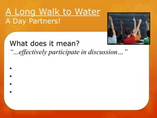 A Long Walk to Water - Lssn 1 | PPTX