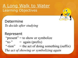 A Long Walk to Water - Lssn 1 | PPTX