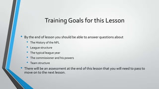 Lesson 1 | PPTX | American Football | Sports