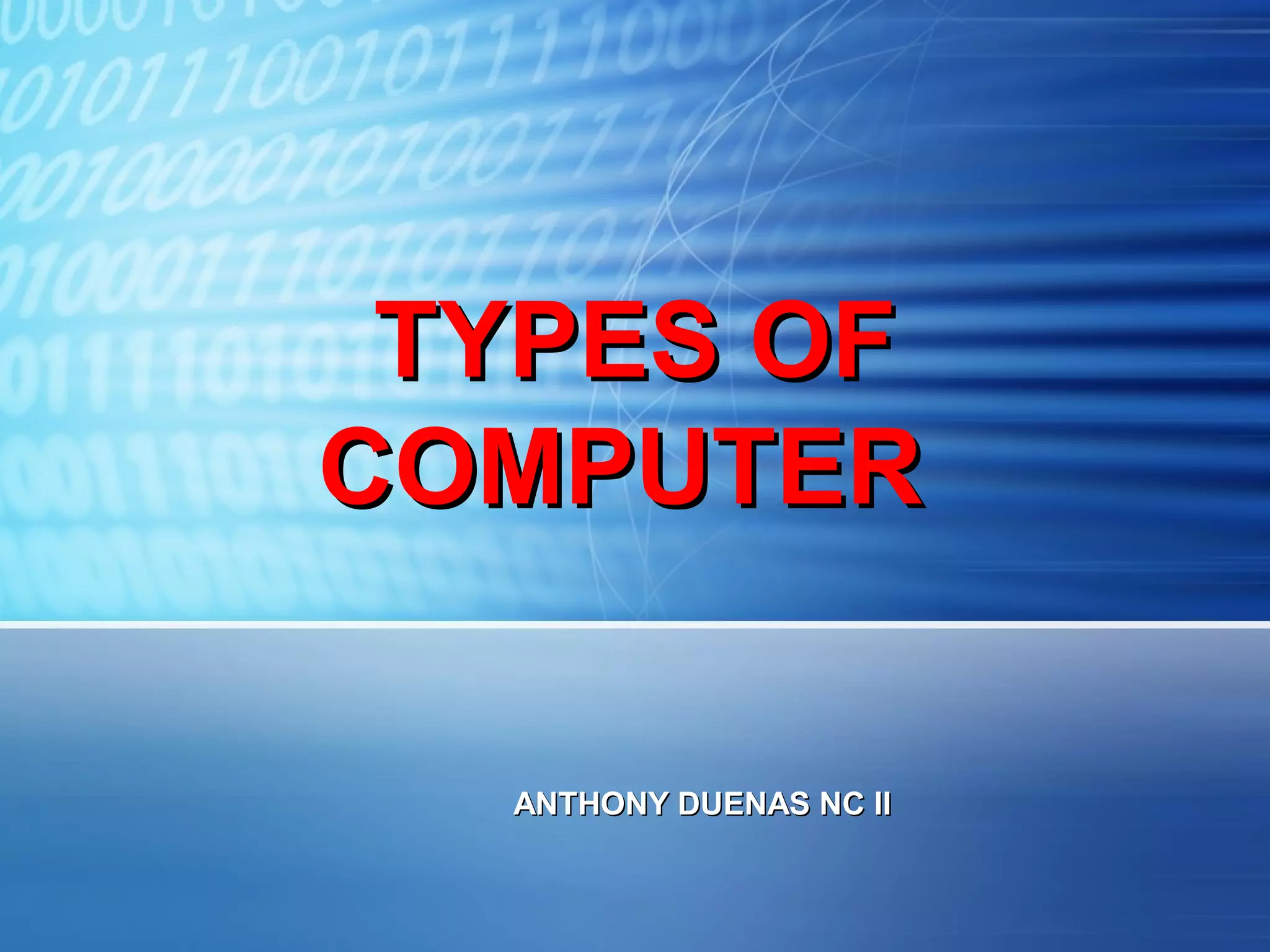types of computer | PPT
