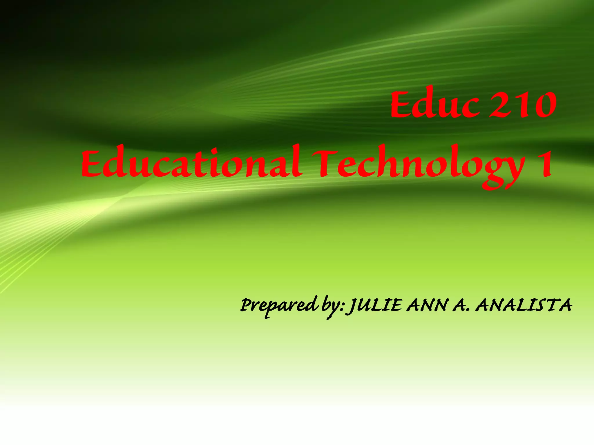 Educational technology | PPT