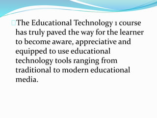 Educational Technology 2 Lesson 1 | PPT