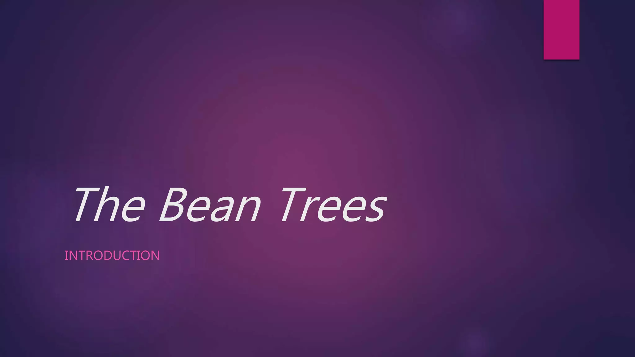 The Bean Trees Lesson 1 | PPT