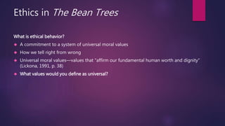 The Bean Trees Lesson 1 | PPT