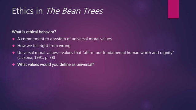 The Bean Trees Lesson 1 | PPT