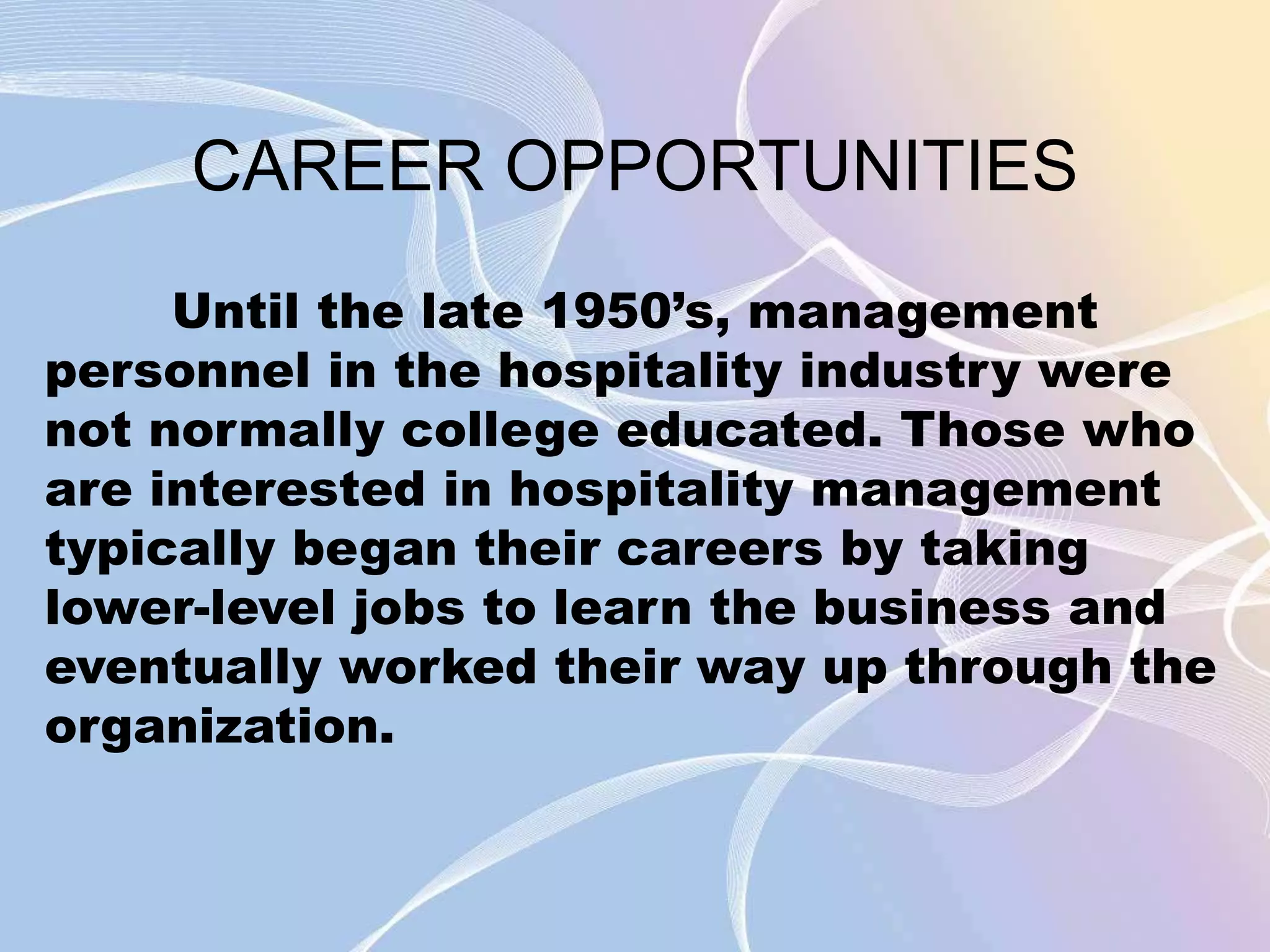 Introduction to Hospitality Industry | PPTX