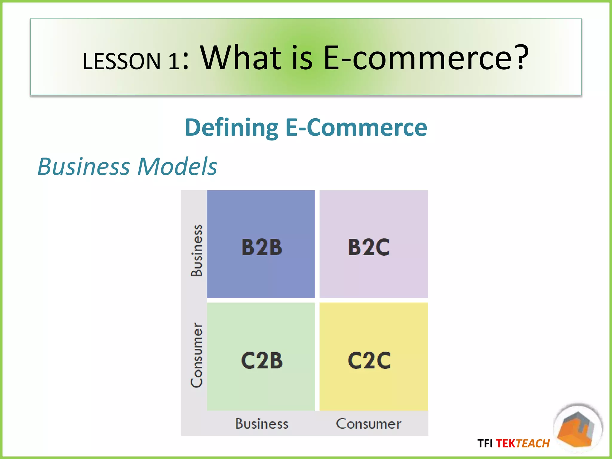 Lesson 1 - E-Commerce | PPTX