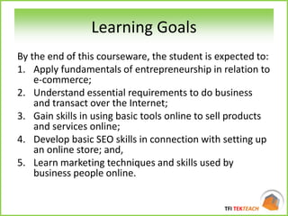 Lesson 1 - E-Commerce | PPTX