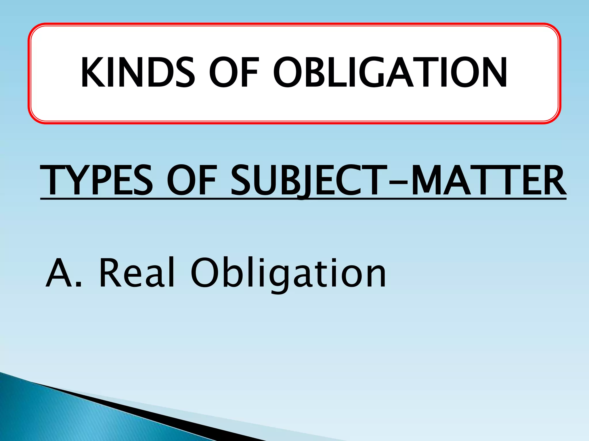 Lesson 1. obligation and contract | PPTX