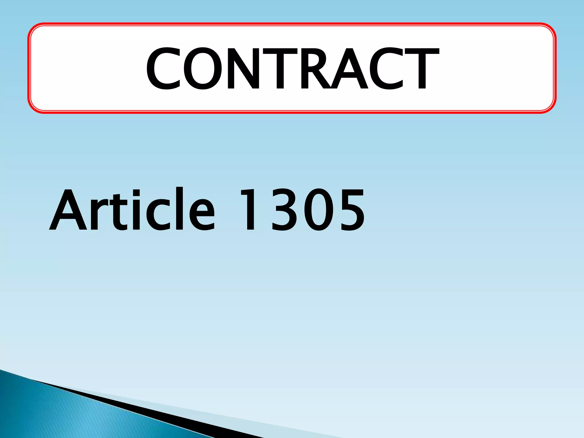 Lesson 1. obligation and contract | PPTX