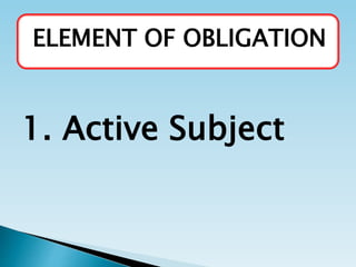 Lesson 1. obligation and contract | PPTX