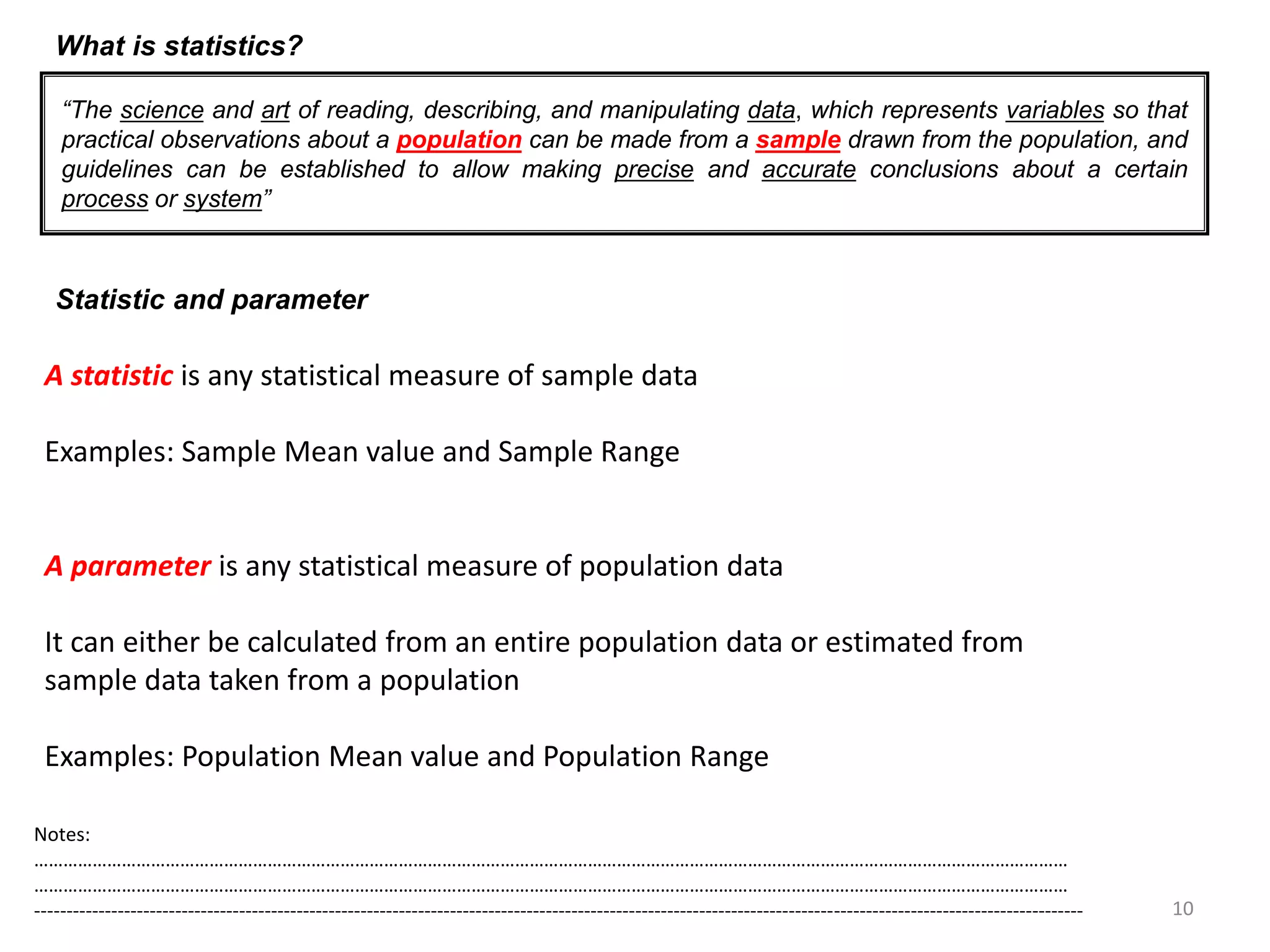 An Overview of Basic Statistics | PPT