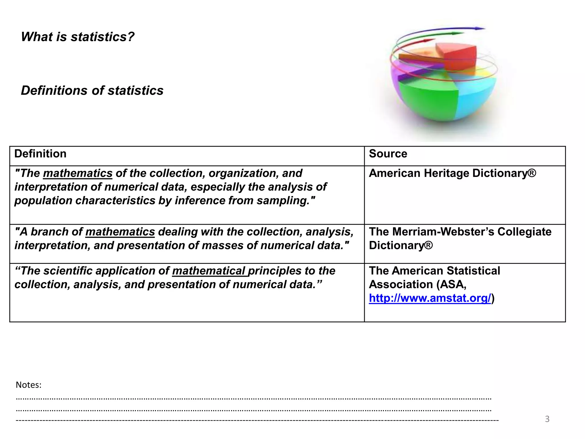 An Overview of Basic Statistics | PPT