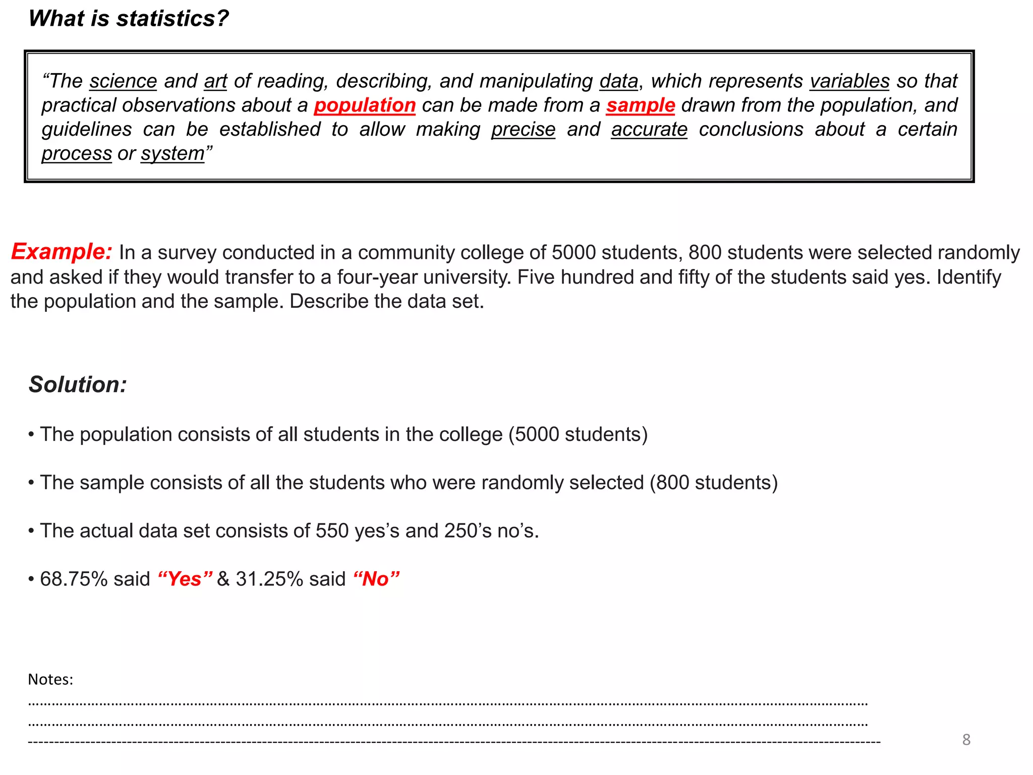 An Overview of Basic Statistics | PPT