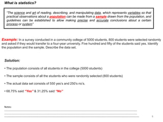An Overview of Basic Statistics | PPT