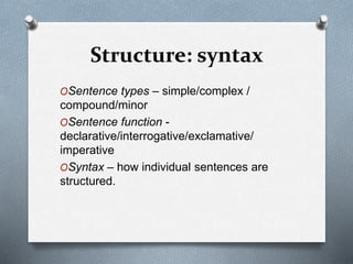 Language skills for higher level responses WJEC | PPT