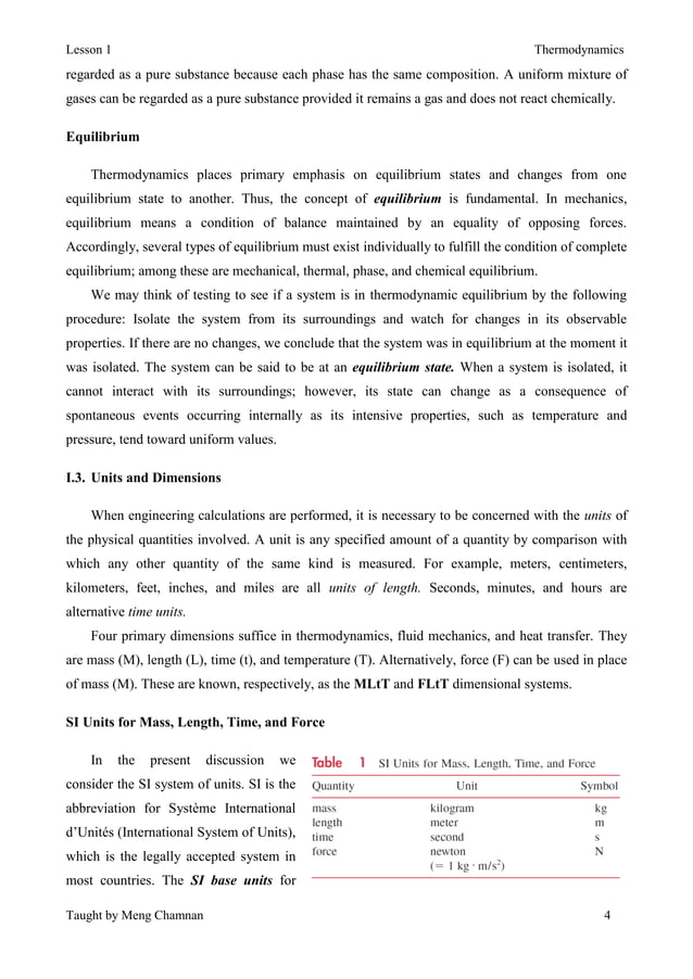 GETTING STARTED IN THERMODYNAMICS: INTRODUCTORY CONCEPTS AND DEFINITIONS | PDF