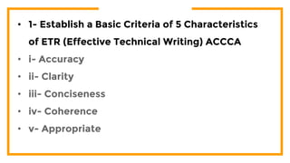 Basics of Technical Writing | PPTX | Physics | Science