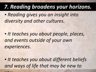 Reading_Lesson 1.1 importance of reading | PPTX