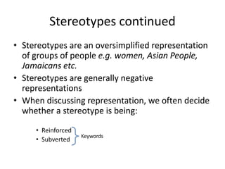 Lesson 1 - Representation | PPTX