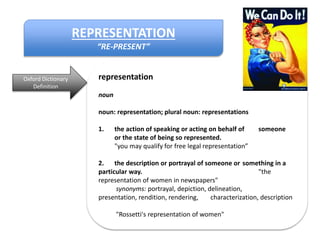 Lesson 1 - Representation | PPT