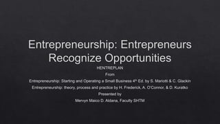 Lesson 1 Introduction to Entrepreneurship | PPTX