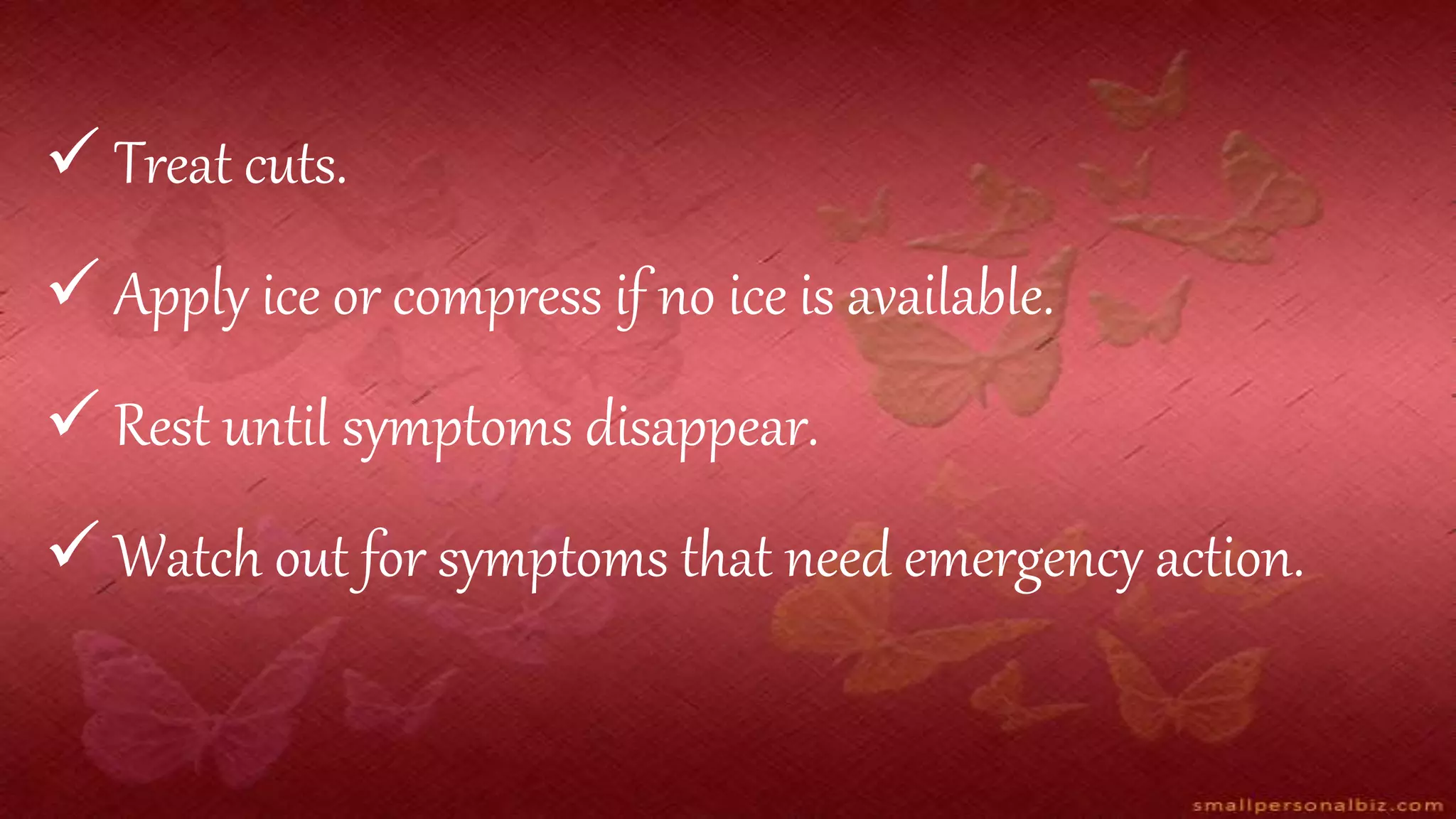 First Aid of Common Emergencies in Outdoor Activities | PPTX