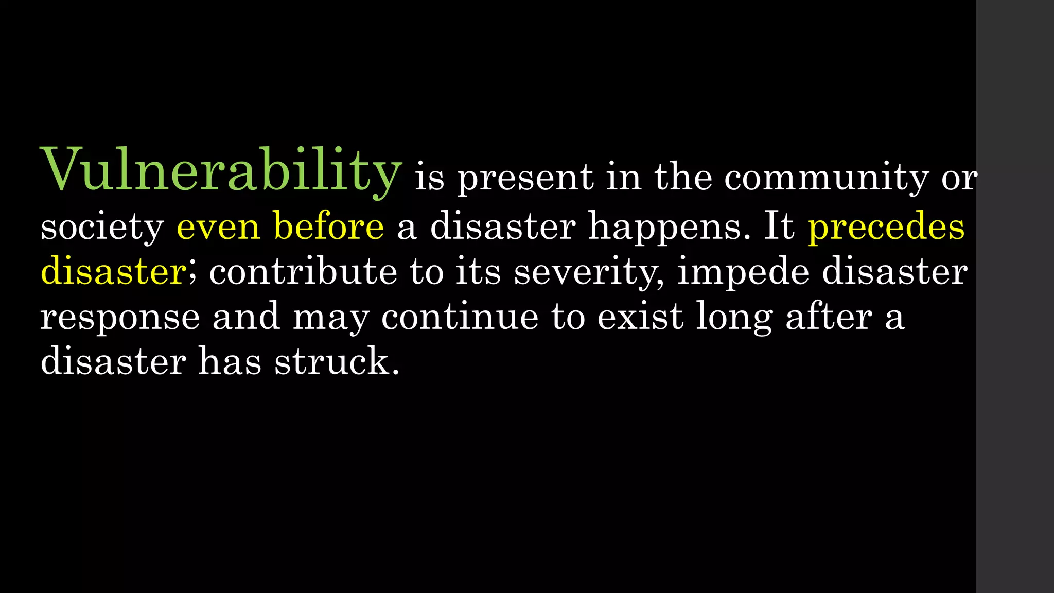 Disaster, Hazard, Types of Hazard (Natural and Man Made Hazards), and ...